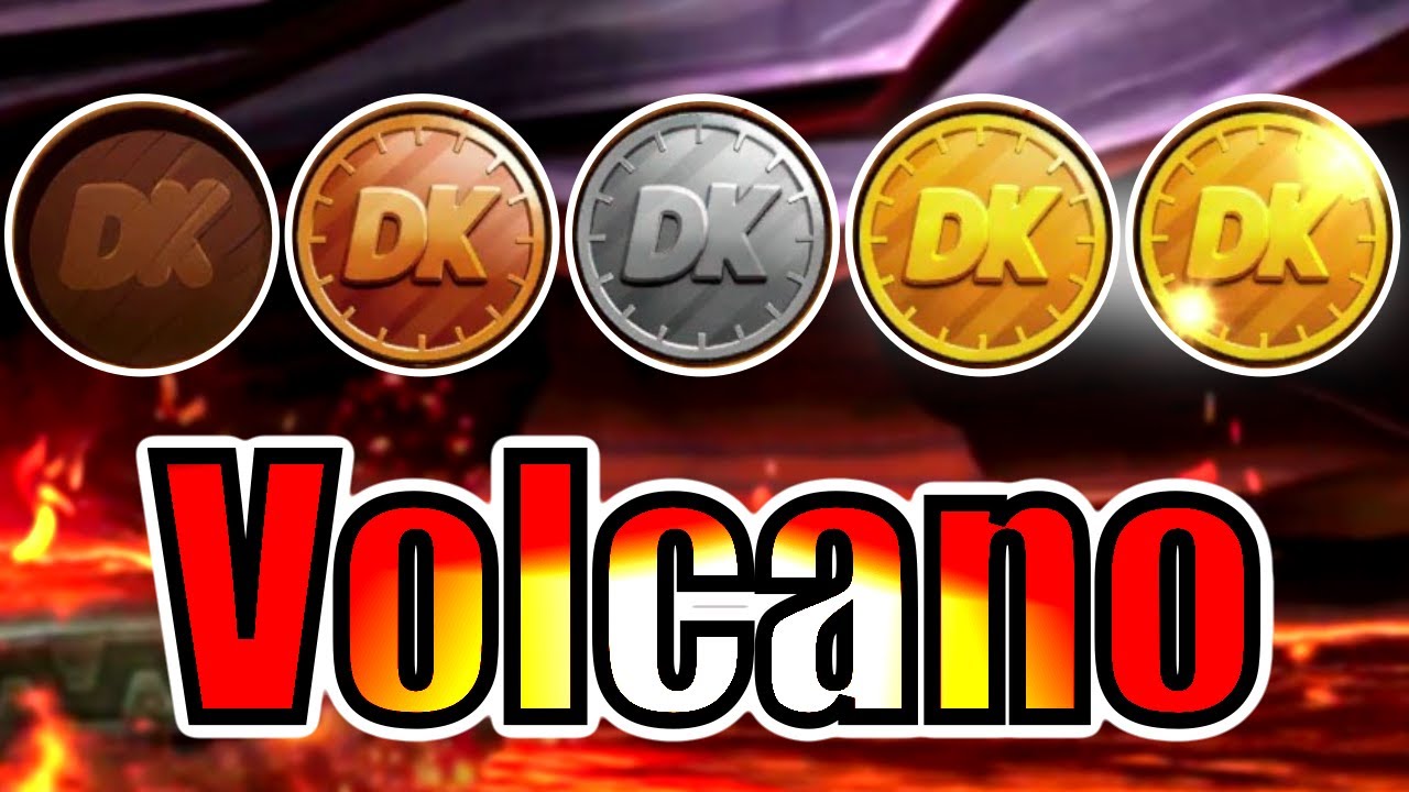 Donkey Kong Country Returns HD (Switch) World 8 (Volcano) Shiny Gold ...