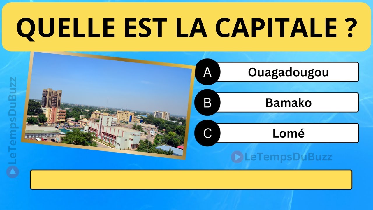 Quiz Capitales du Monde : Devinez les Capitales et Devenez un ...