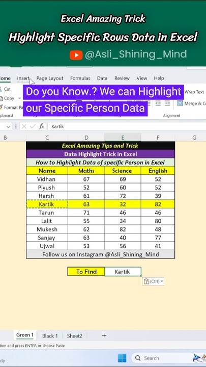 How to Highlight specific Data in Excel🤯👨‍💻💥 DATA HIGHLIGHT TRICK # ...