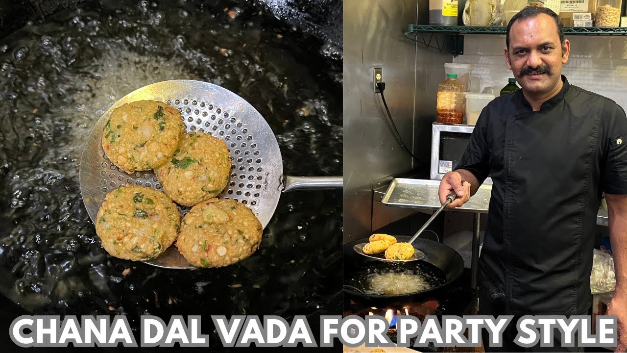 Chana Dal Vada For Party Style | कुरकुरे चना दाल वड़ा | Dal Vada Recipe ...