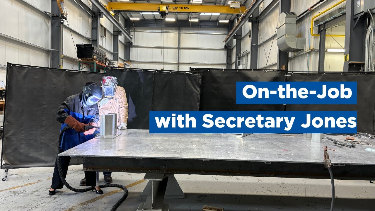 On-the-Job with Secretary Jones as a Welder at Design Communications ...