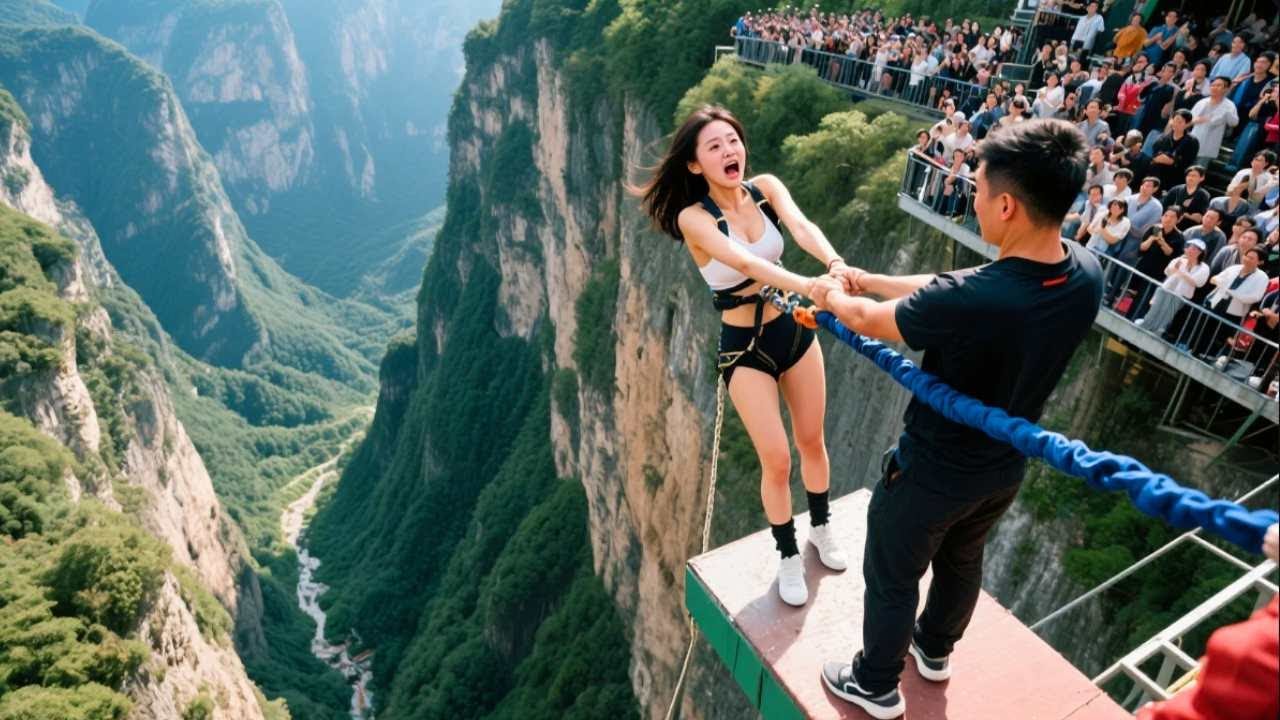 Bungee Jumping With Rope In Beautiful Place:Asmr Bungee Jumping - YouTube