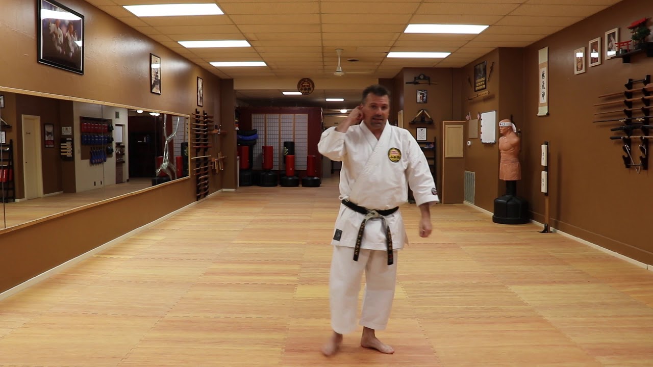 Pinan Sandan Kata Walk Through - YouTube