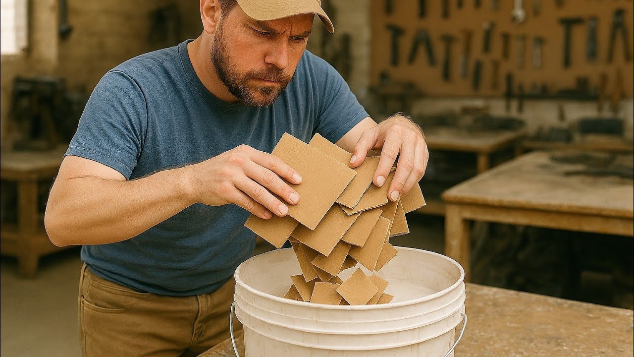 Have you ever thought about this, covering your cardboard with plaster ...