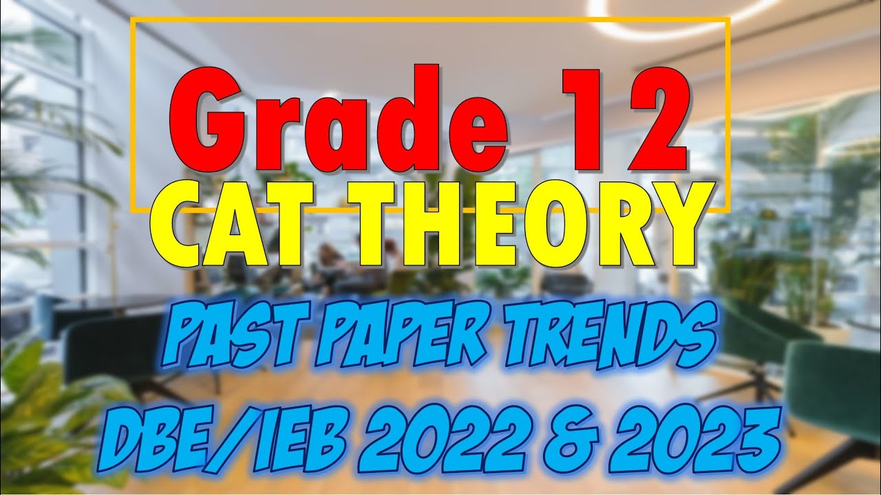 2023 CAT Theory Exam Question Paper Trends - 2021 & 2022 - YouTube