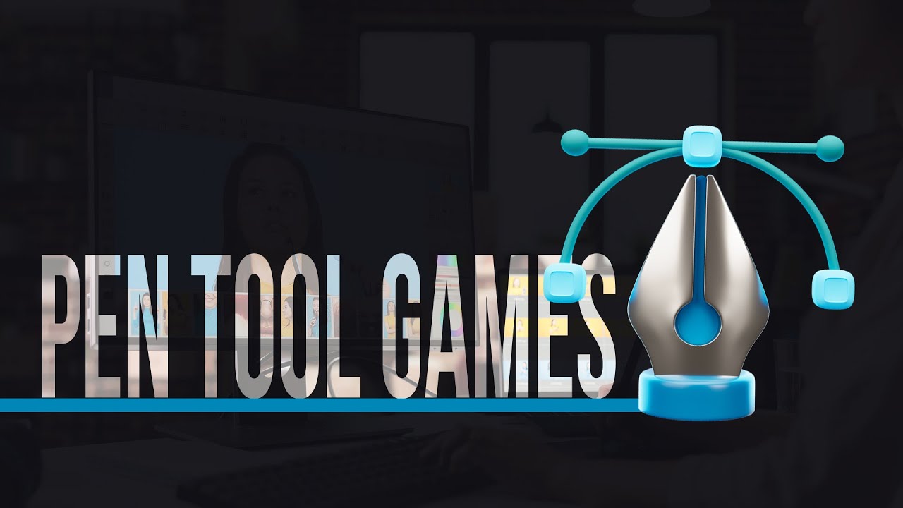 Pen Tool Games | Best for Practice | @sa.creative #adobephotoshop # ...