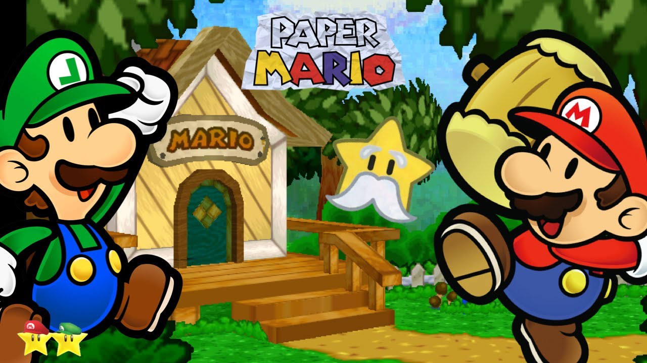 ⭐️Paper Mario⭐️ (N64/WiiU Virtual Console) - Prologue - Gameplay #1 ...