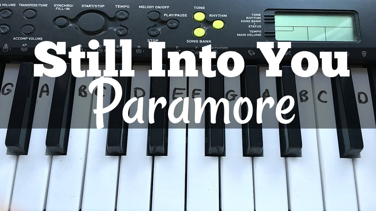 Still Into You - Paramore | Easy Keyboard Tutorial With Notes - YouTube