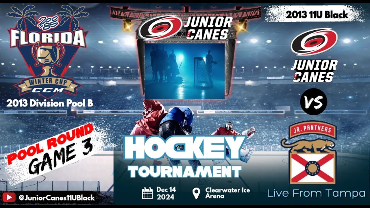 Jr Canes 11U Black vs Florida Jr Panthers 12UA - Game 3 - CCM Florida ...