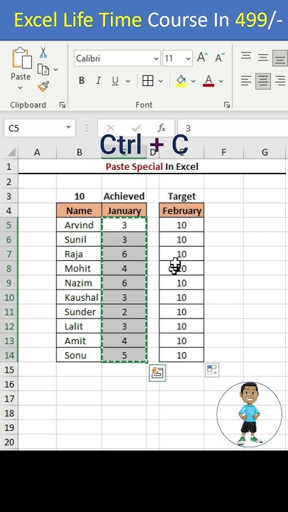 Paste Special in Excel #excel #microsoftexcel #exceltutorial #shorts #msexcel #exceltips # ...