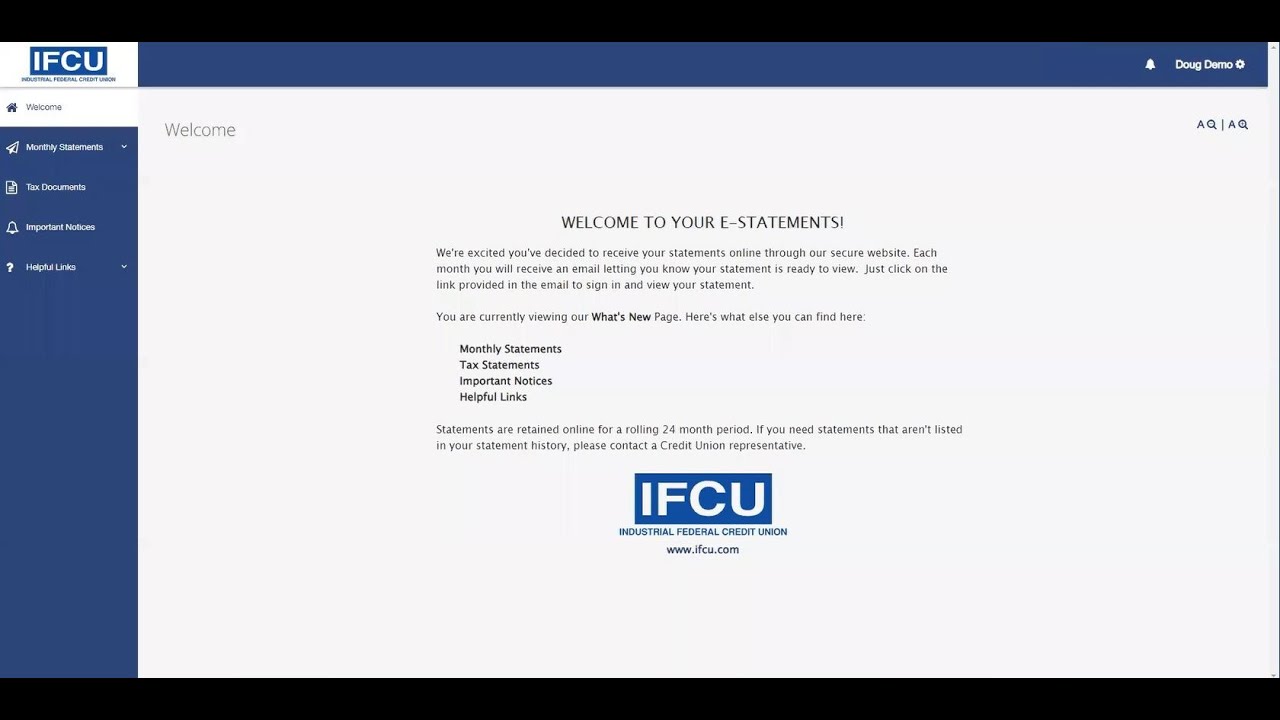 IFCU New Estatement Portal - YouTube