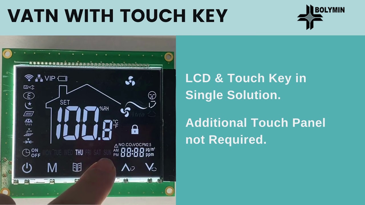 What is VATN LCD display With Touck Key - YouTube