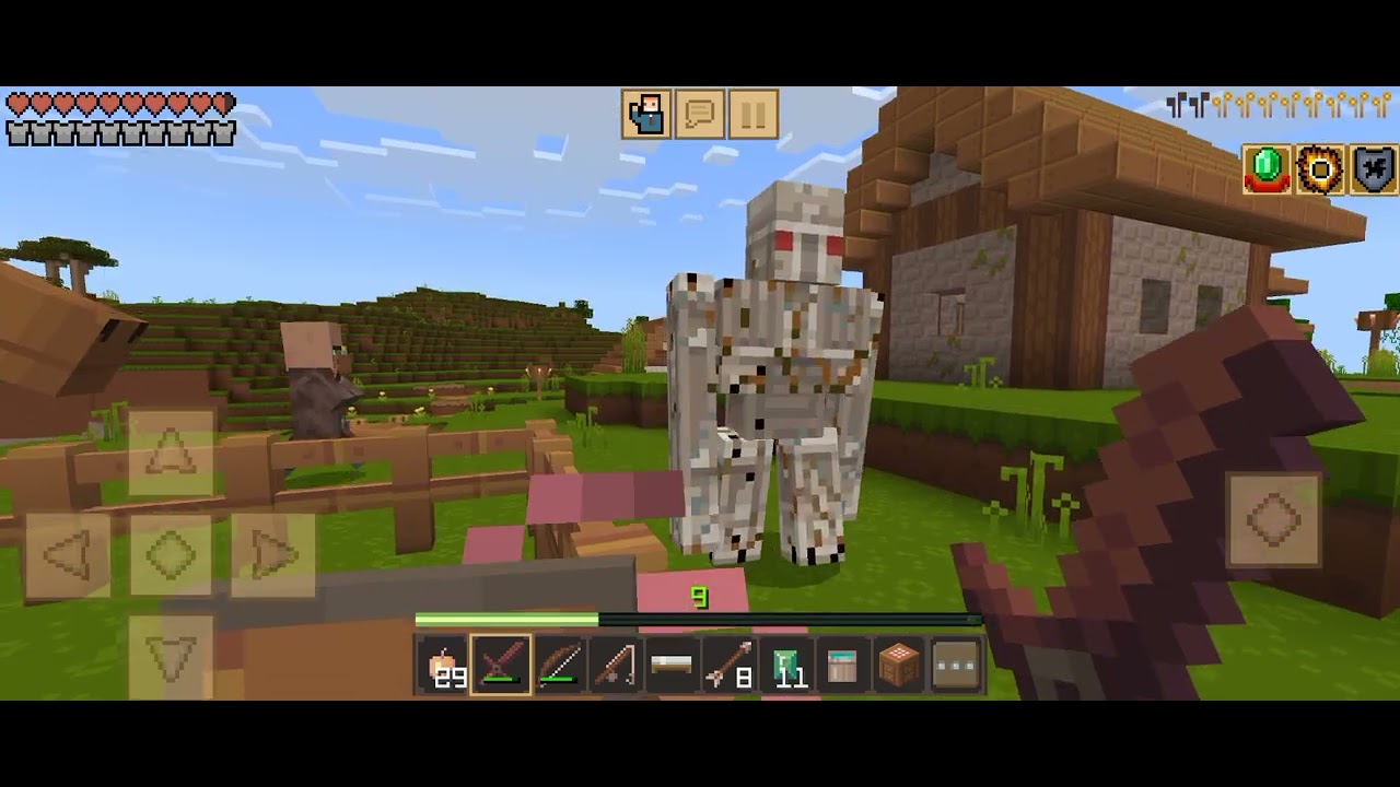 me festejaron por qué salve a la aldea de una raid en minecraft - YouTube
