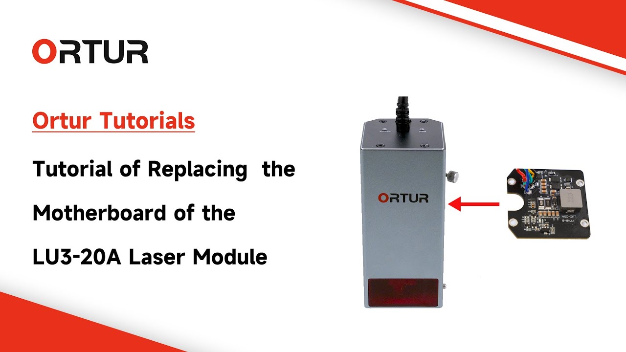 Tutorial of Replacing the Motherboard of LU3-20A Laser Module - YouTube