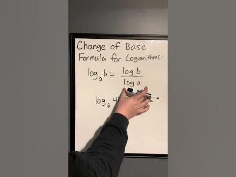 The Change Of Base Formula For Logarithms - YouTube