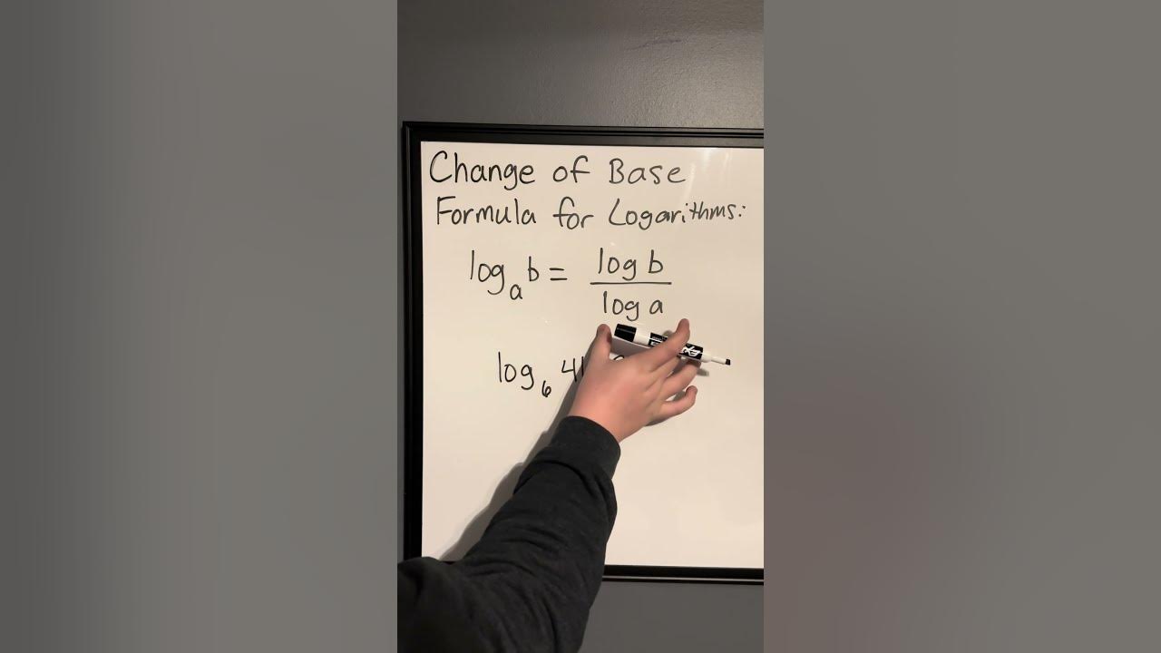 The Change Of Base Formula For Logarithms - YouTube