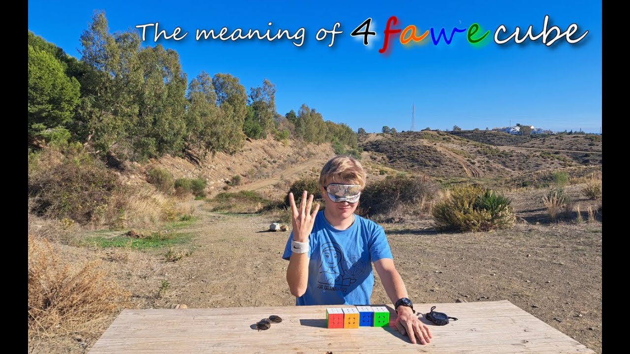 The meaning of 4fawecube || Rubik's cube Multi-Blind - YouTube