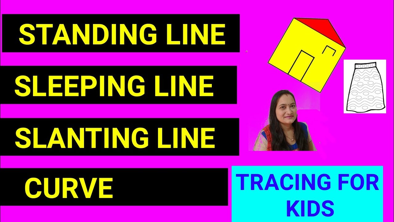 STANDING LINE//SLEEPING LINE//SLANTING LINE//CURVE FOR KIDS # ...