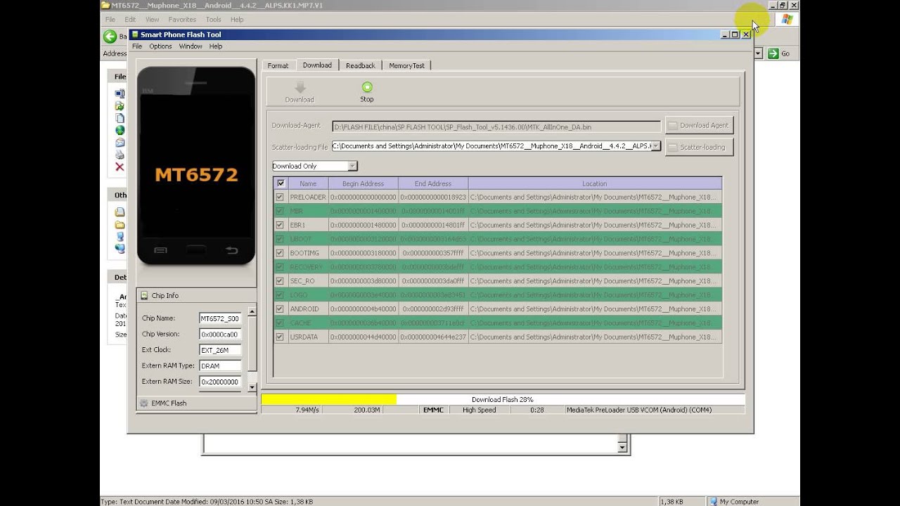Rom stock MU phone X18 - YouTube