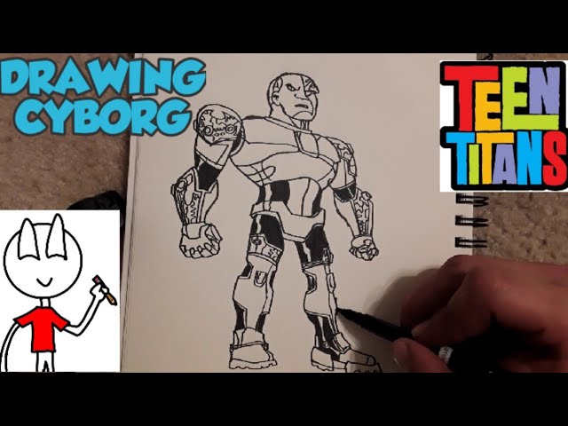 How To Draw Cyborg From Teen Titans