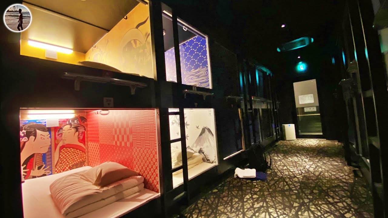 Stayed a $14 "very Japanese" Capsule Hotel in Osaka🇯🇵 | NINJA & GEISHA ...
