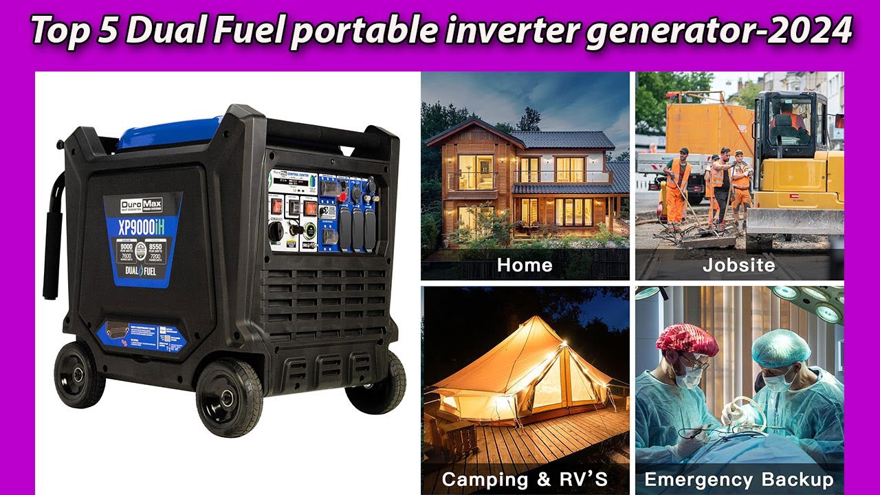 Top 5 Dual Fuel portable inverter generator-2024!! Home, Jobsite ...