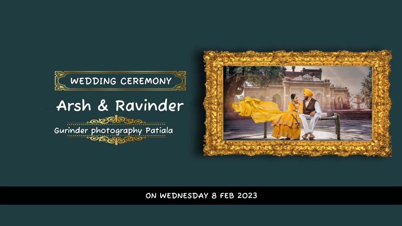 🔴 [LIVE] || THE WEDDING CEREMONY || ARSH ️RAVINDER || 1440P || 2K || 8 FEB 2023 - YouTube