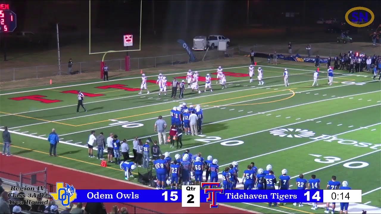 Odem Owls vs Tidehaven Tigers Area FB 11/20/2021 - YouTube