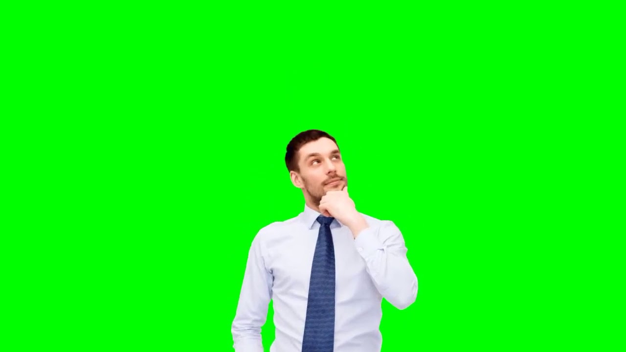 Man thinking Full body CHROMA KEY (homem pensando corpo cheio ) - YouTube