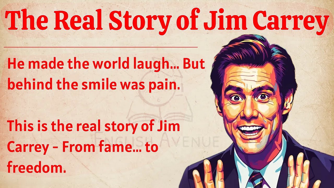 The Real Story of Jim Carrey || Learn English Through Biography Level 2 ...