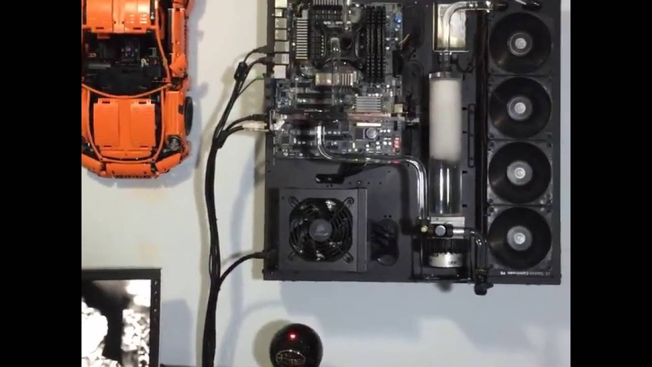 Water Cooling Thermaltake Core P5 on the Wall (July 2016) - YouTube