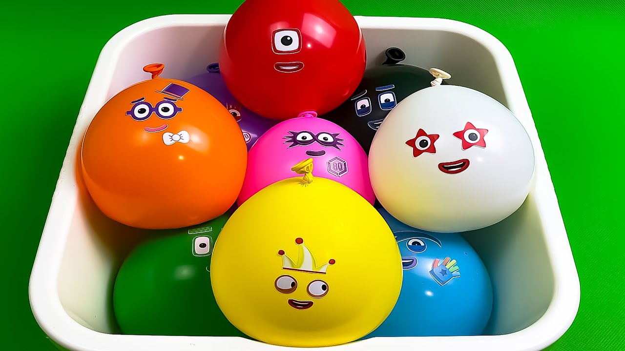 Numberblocks - Satisfying ASMR Orbeez With Balloons Coloring! Orbeez ...