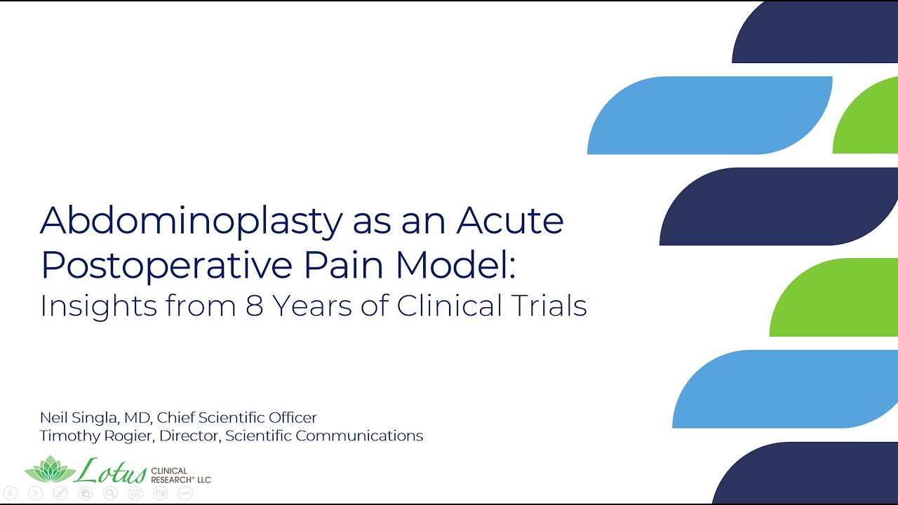 Video Abstract: Abdominoplasty as an Acute Postoperative Pain Model ...