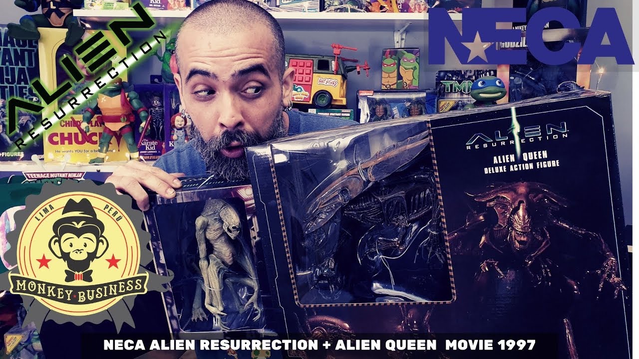NECA ALIEN QUEEN + NEWBORN XENOMORPH ALIEN RESURRECTION - UNBOXING ...