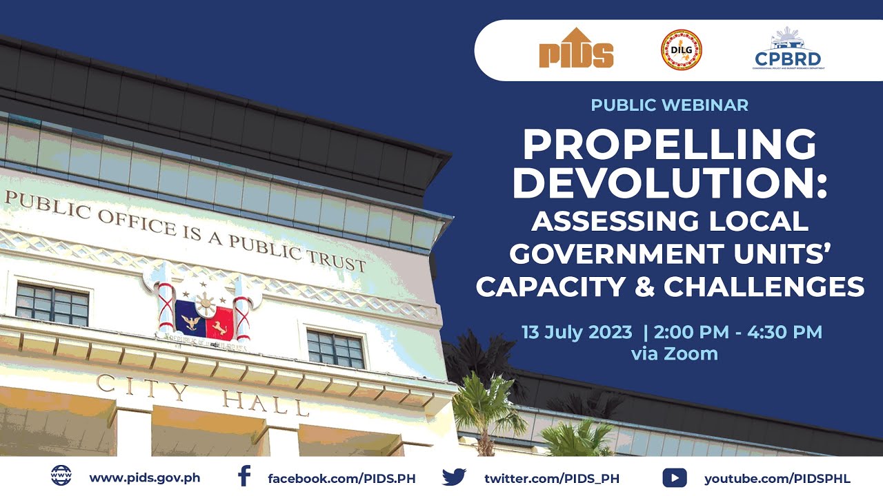 Propelling Devolution: Assessing Local Government Units' Capacity ...