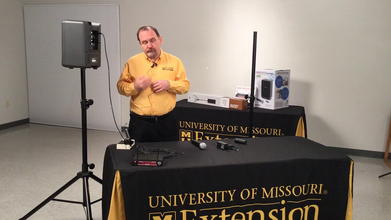 Samson PA and Wireless Microphone Setup_University of Missouri ...