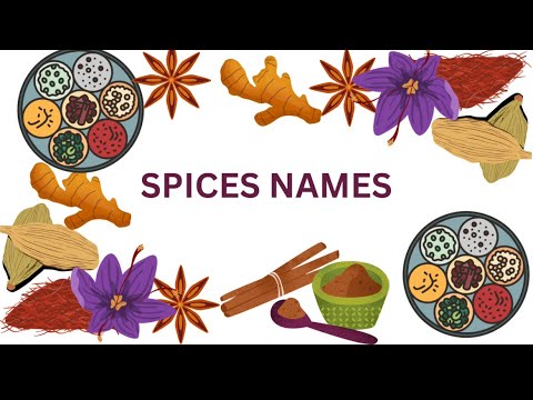 Spices Names | Different types of spices | Educational Video - YouTube