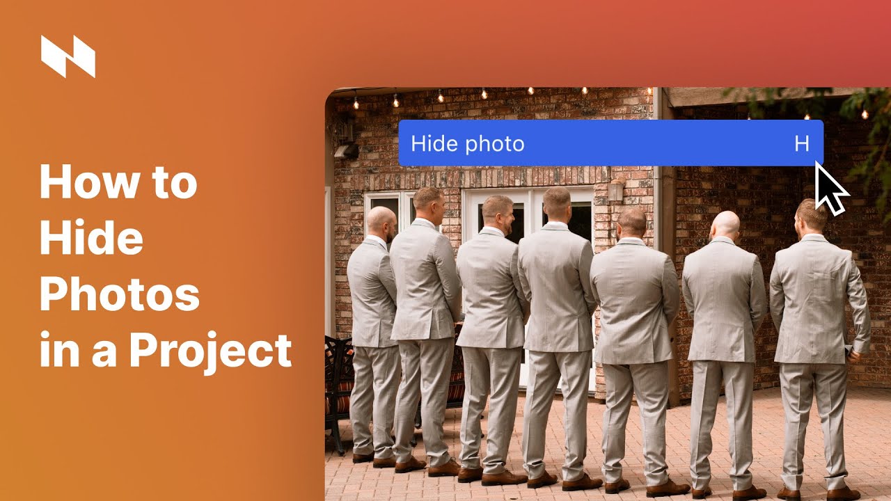 How to Hide Photos in a Project - YouTube
