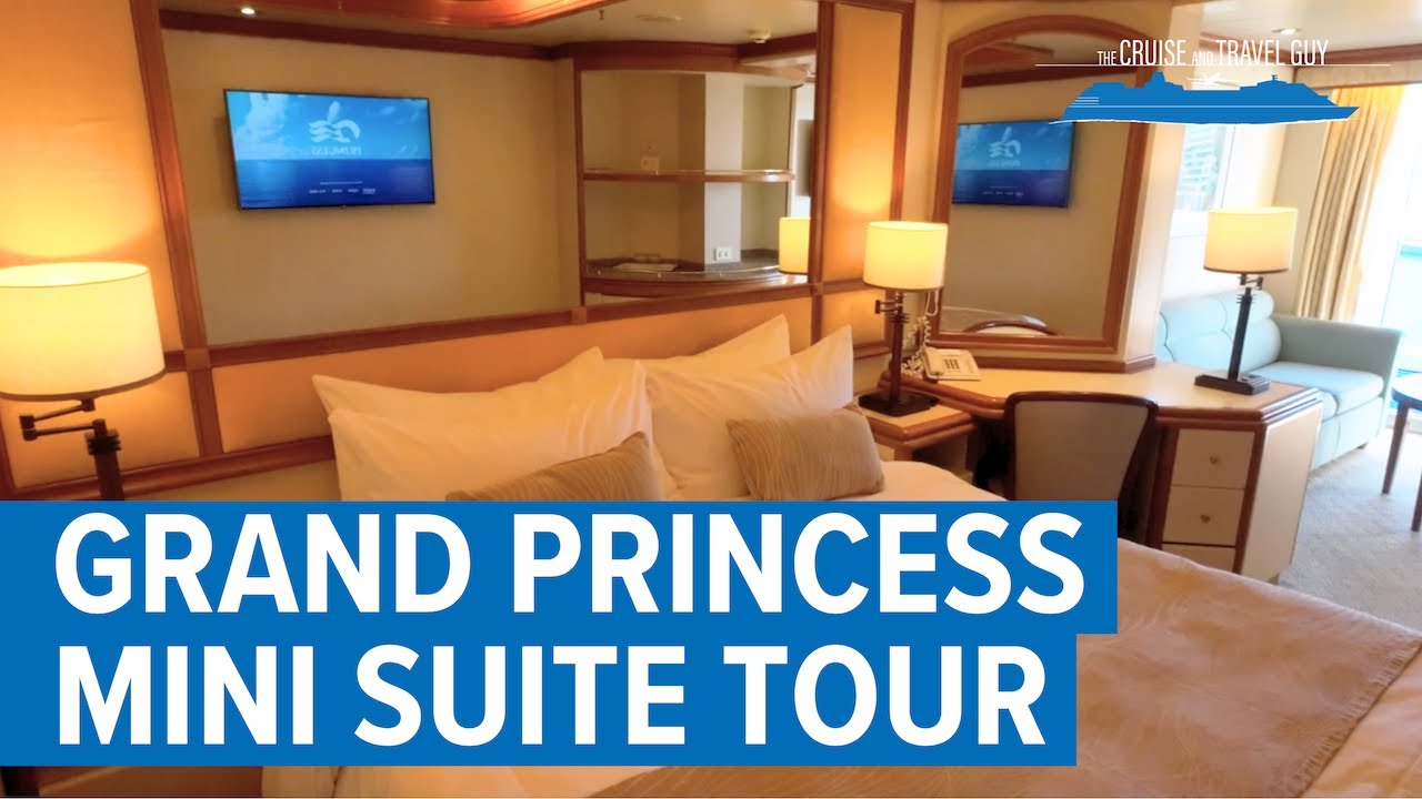 Grand Princess Mini Suite D222 Room Tour - YouTube