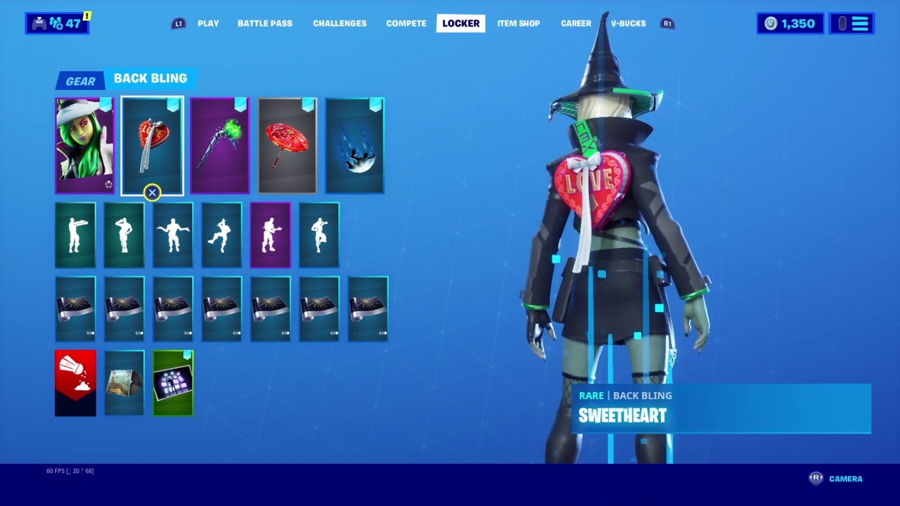 My fortnite exclusive rare locker !! - YouTube