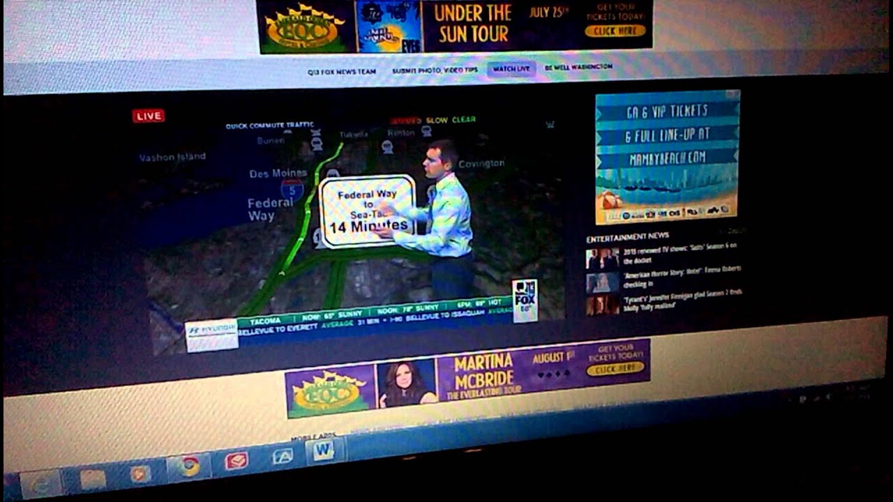 Adam Gehrke with Q13 FOX Seattle Traffic 7/3/2015 - YouTube