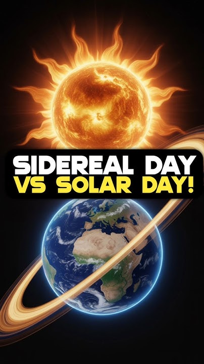 Sidereal Day vs Solar Day! By VMC JEE - YouTube