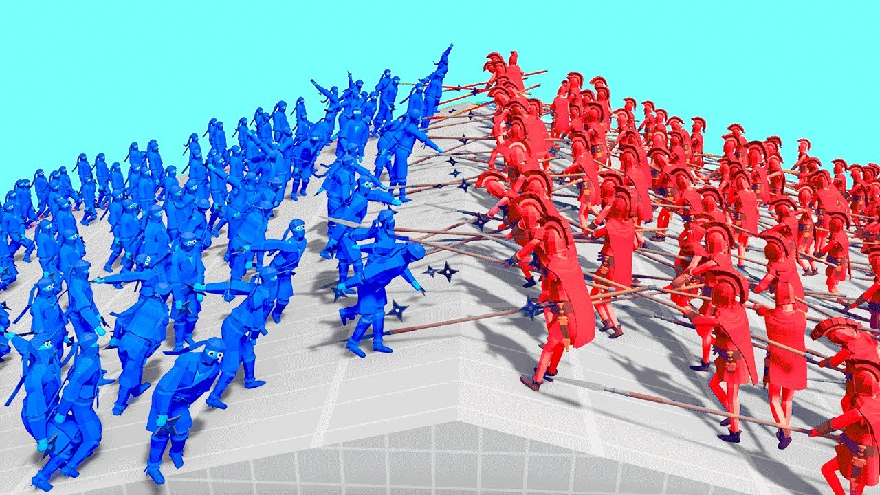 ANCIENT SPARTA ARMY vs DYNASTY ARMY / Totally Accurate Battle Simulator ...