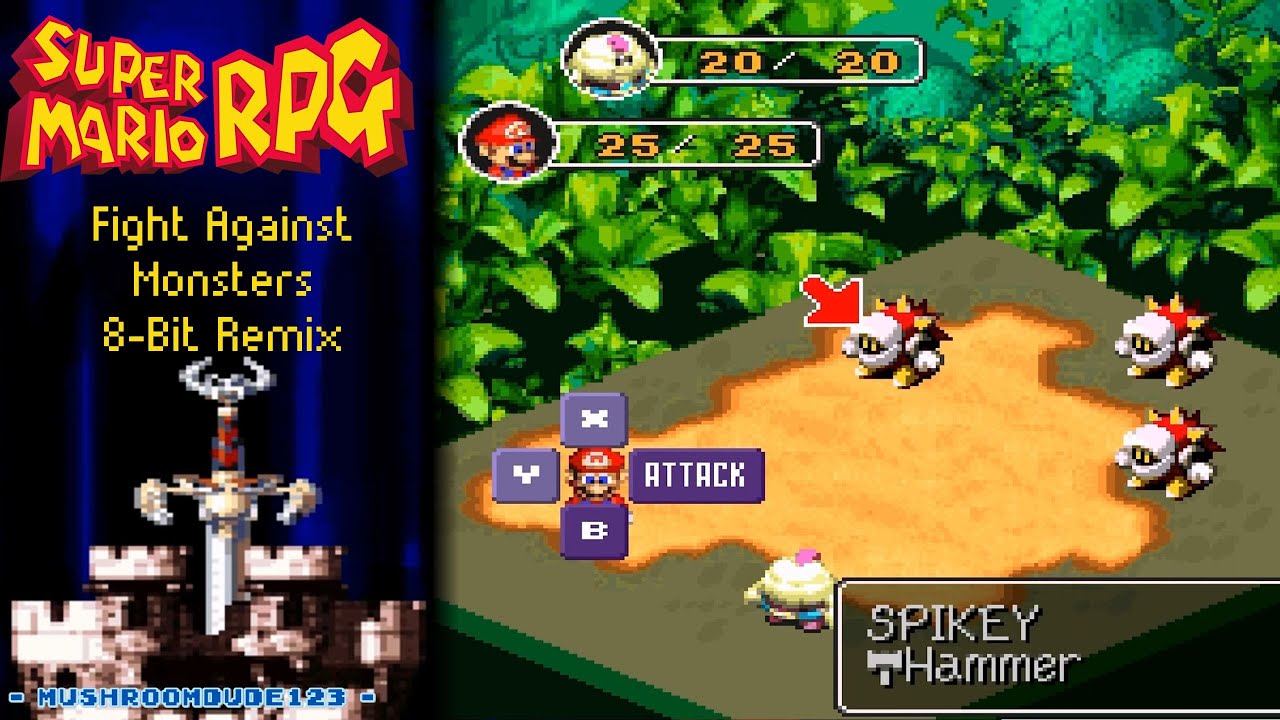 Fight Against Monsters [8-Bit Remix] - Super Mario RPG - YouTube