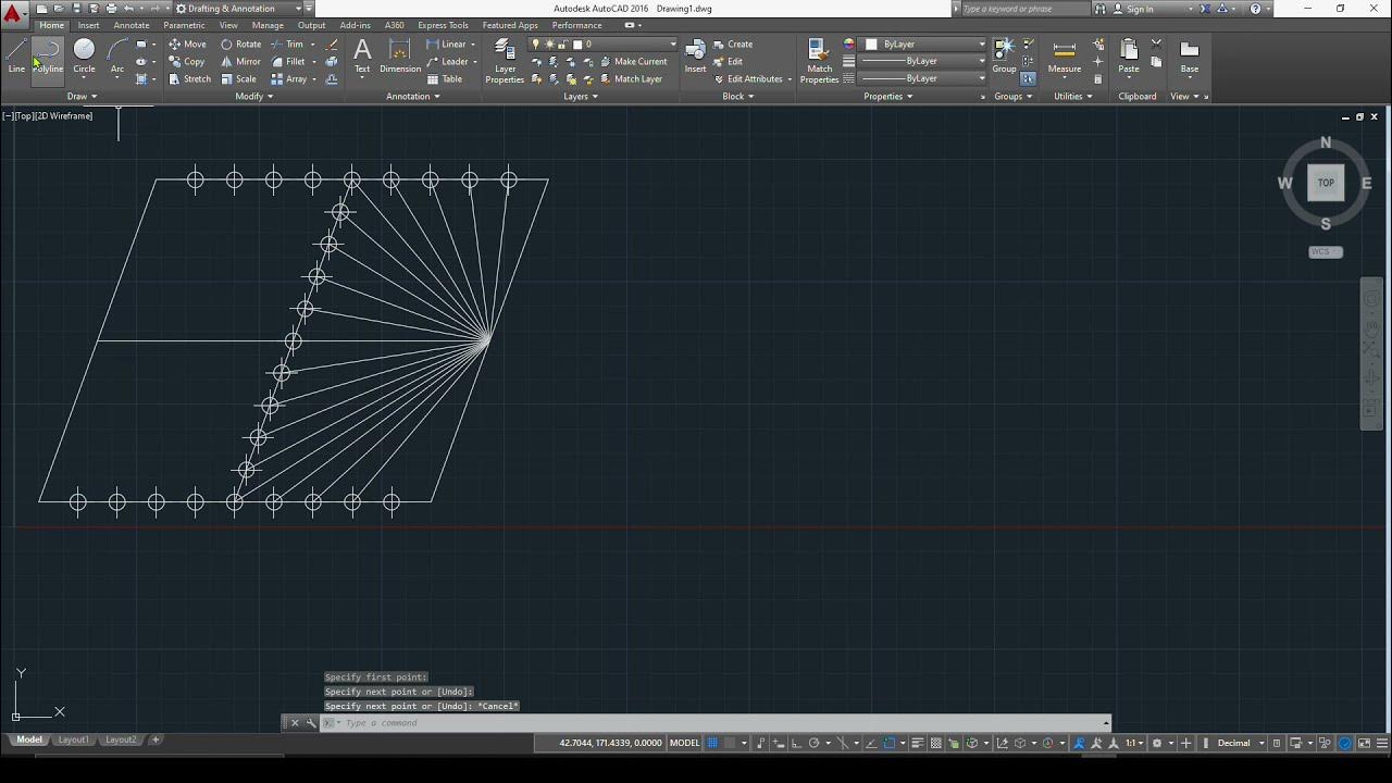 AutoCad tutorial - elipsa - YouTube