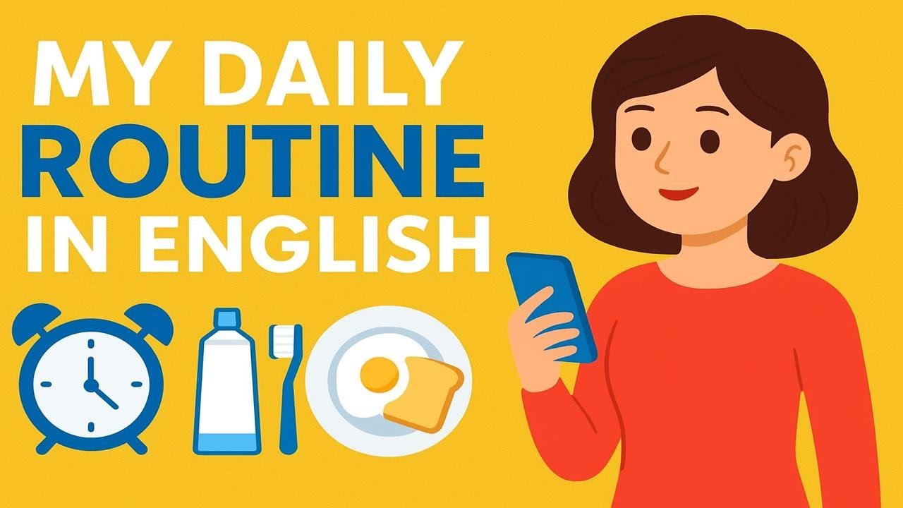 My Daily Routine in English | Learn English with Simple Sentences - YouTube