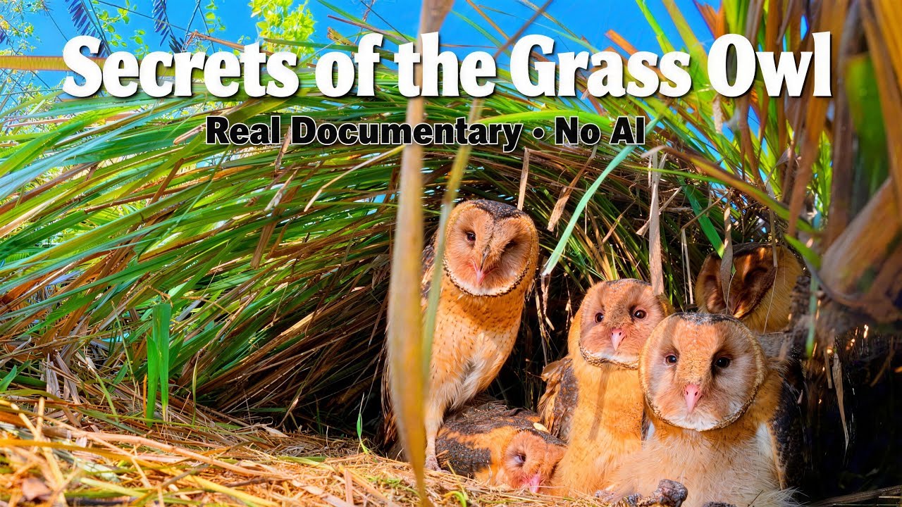 Day11,The Barn Owl, an owl that grows up in the grass, has a large ...