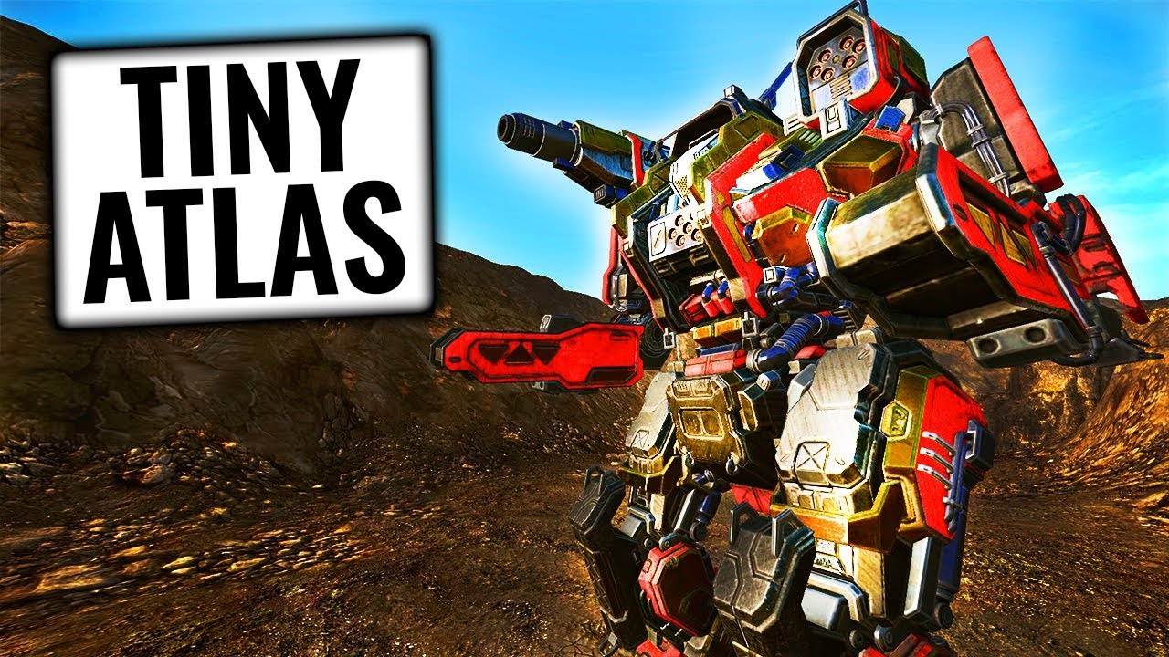65 TON MIN-ATLAS! Roughneck Brawler Build - Mechwarrior Online 2018 MWO ...