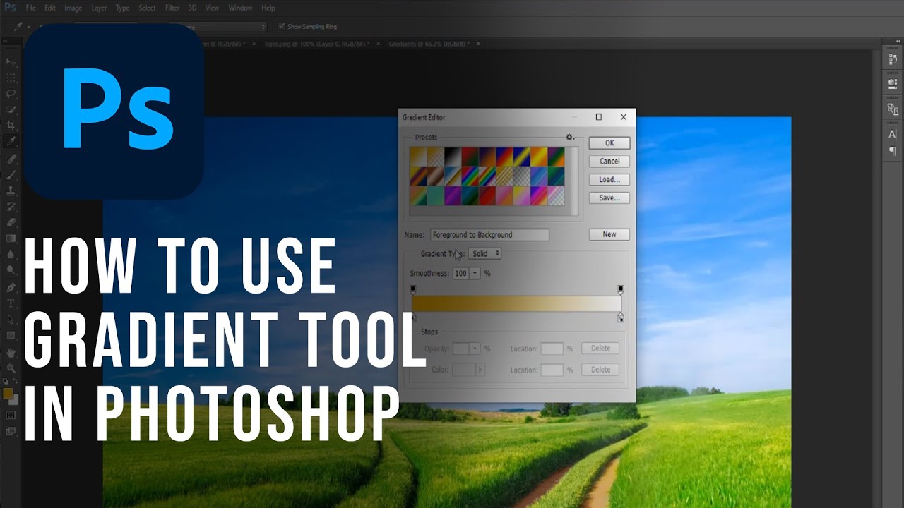 How To Use Gradient Tool In Photoshop YouTube How To Use Gradient Tool In Photoshop YouTube