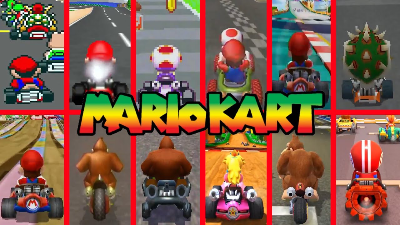 Evolution of First Courses in Mario Kart Series (1992-2023) - YouTube